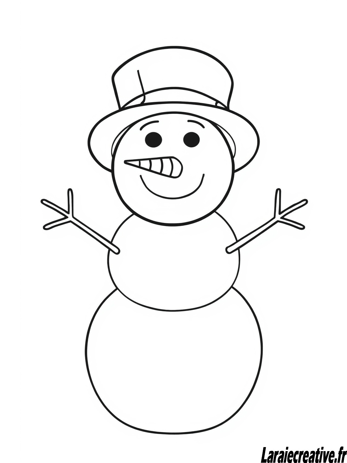 Coloriage bonhomme de neige à imprimer – Dessins gratuits en PDF et JPG