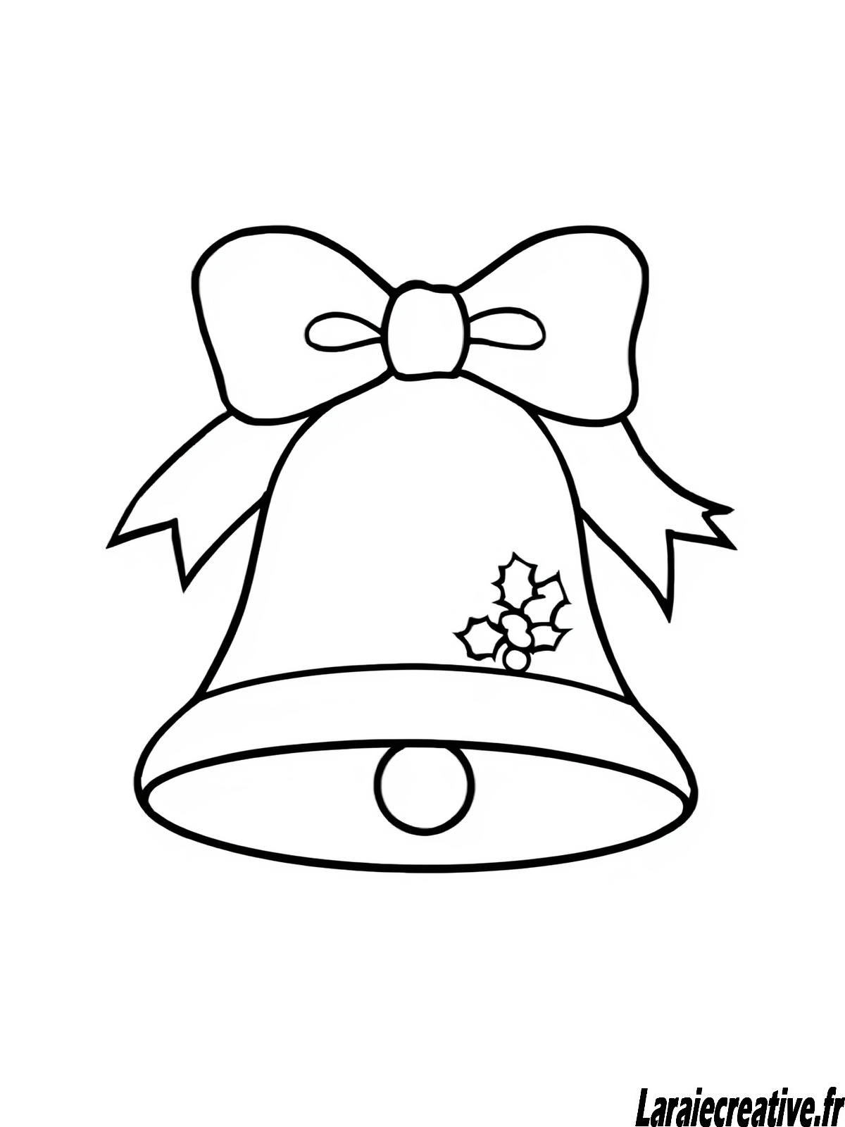 Coloriages de cloches de Noël à imprimer gratuitement